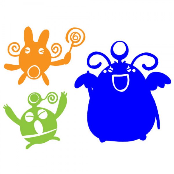 Sticker monstrii WCM421